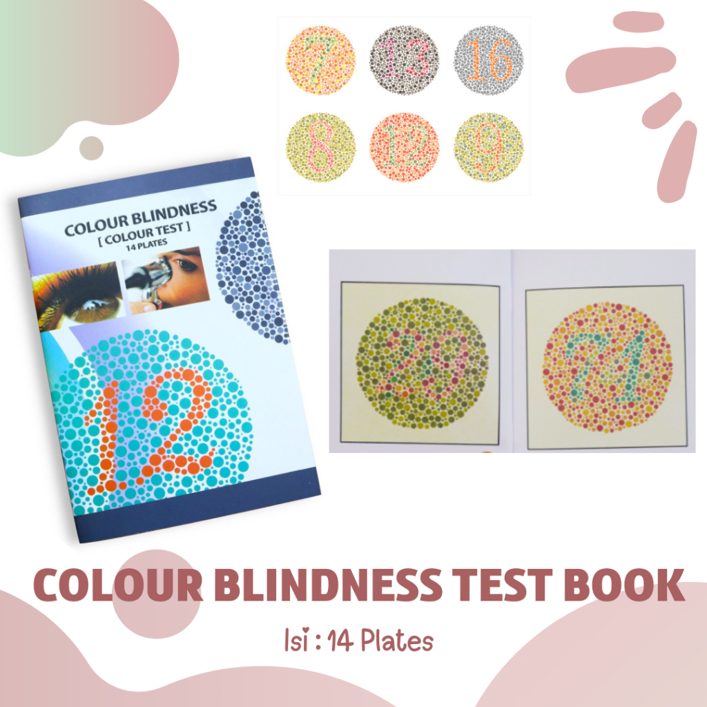 Jual Buku Isihara Tes Buta Warna Buku Ishihara / Colour Blindness Test ...