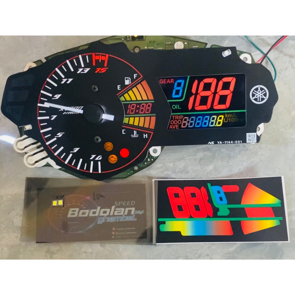 Jual STIKER LCD SPEEDOMETER YAMAHA R25 STICKER LCD SPEDOMETER MT25 ...