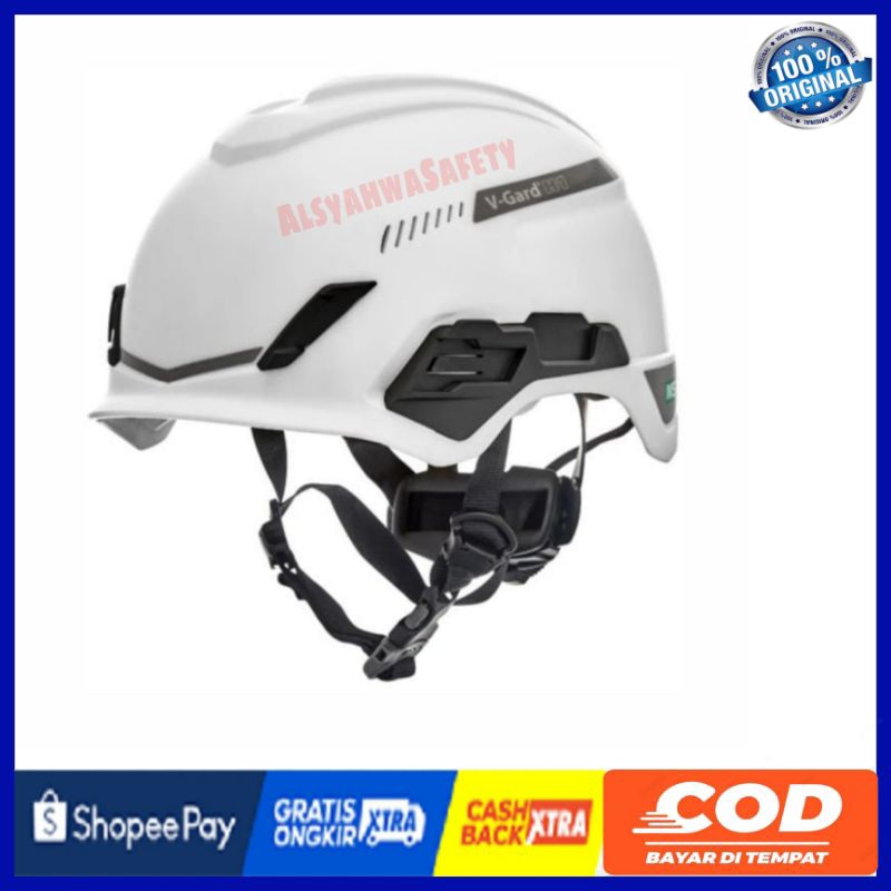 Jual Helm MSA V-Gard H1 Trivent Safety Helmet Facetrack lokal SNI ...