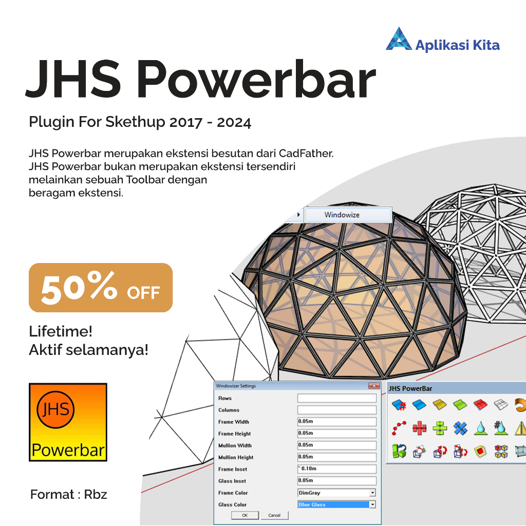 Jual JHS Powerbar for SketchUp - For Windows | Shopee Indonesia