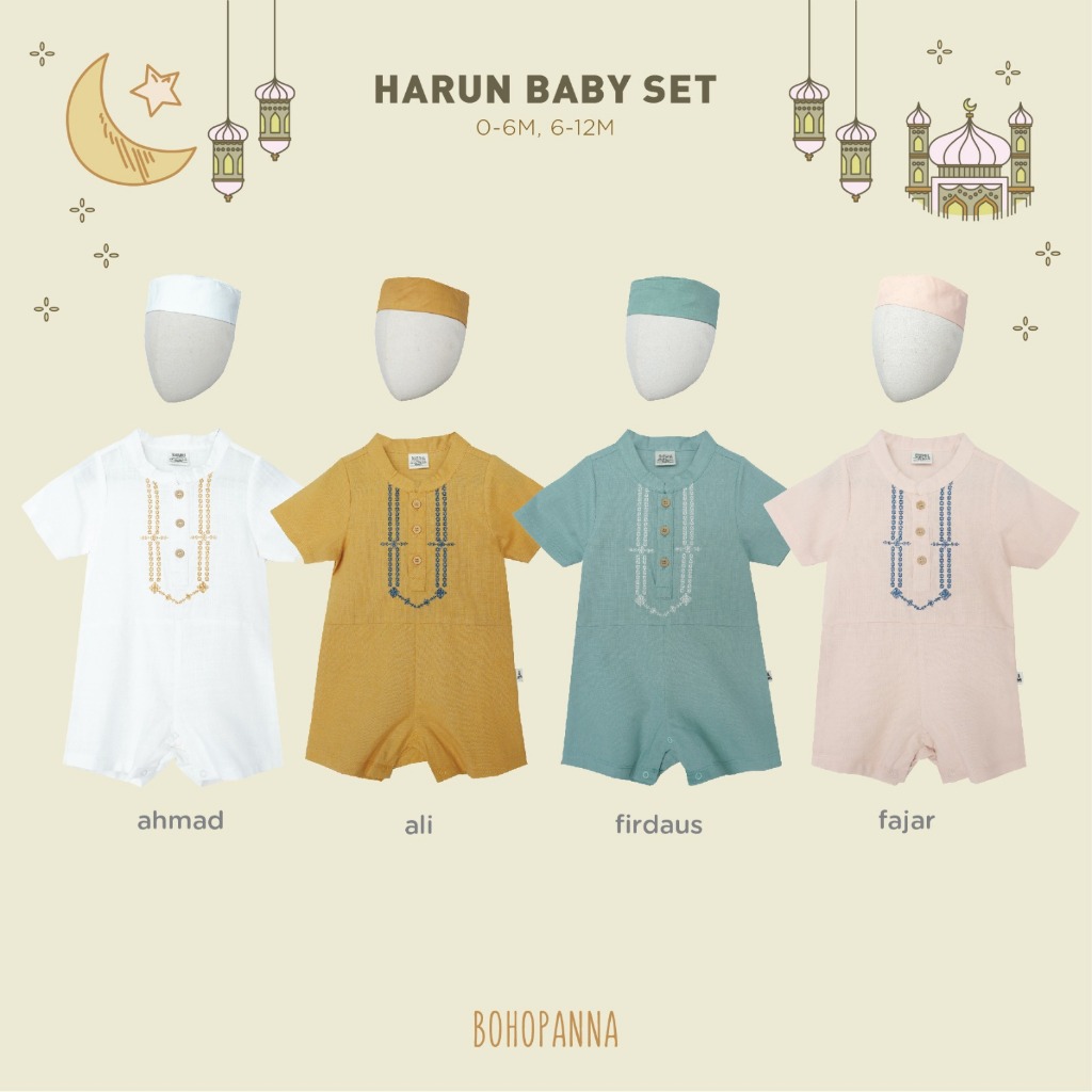 Jual Bohopanna Harun Baby Set - Harun Kids - Harun Dad (Koko Raya) | Shopee Indonesia