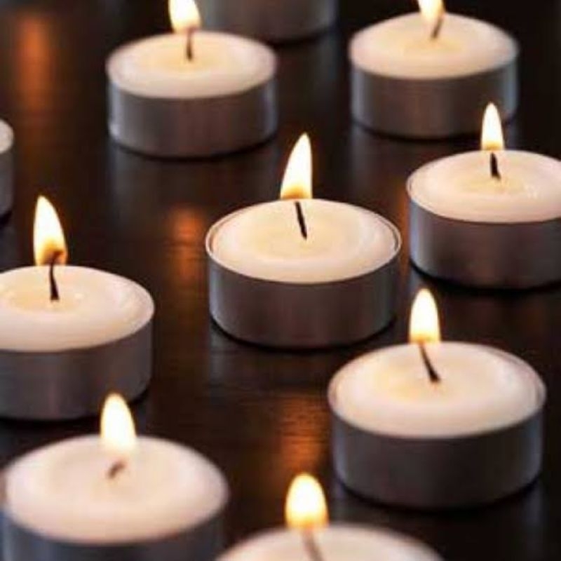 Jual Tea Light Lilin Bulat Putih Pemanas Tungku Aromaterapi isi 10 ...