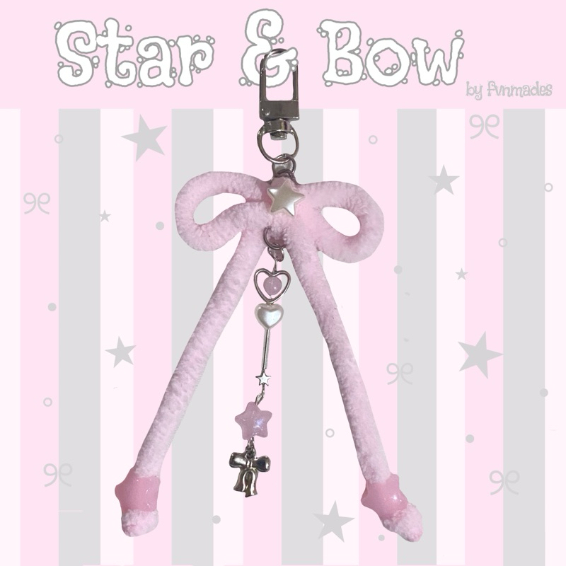Jual RIBBON STAR BEADS KEYCHAIN COQUETTE PITA | Shopee Indonesia