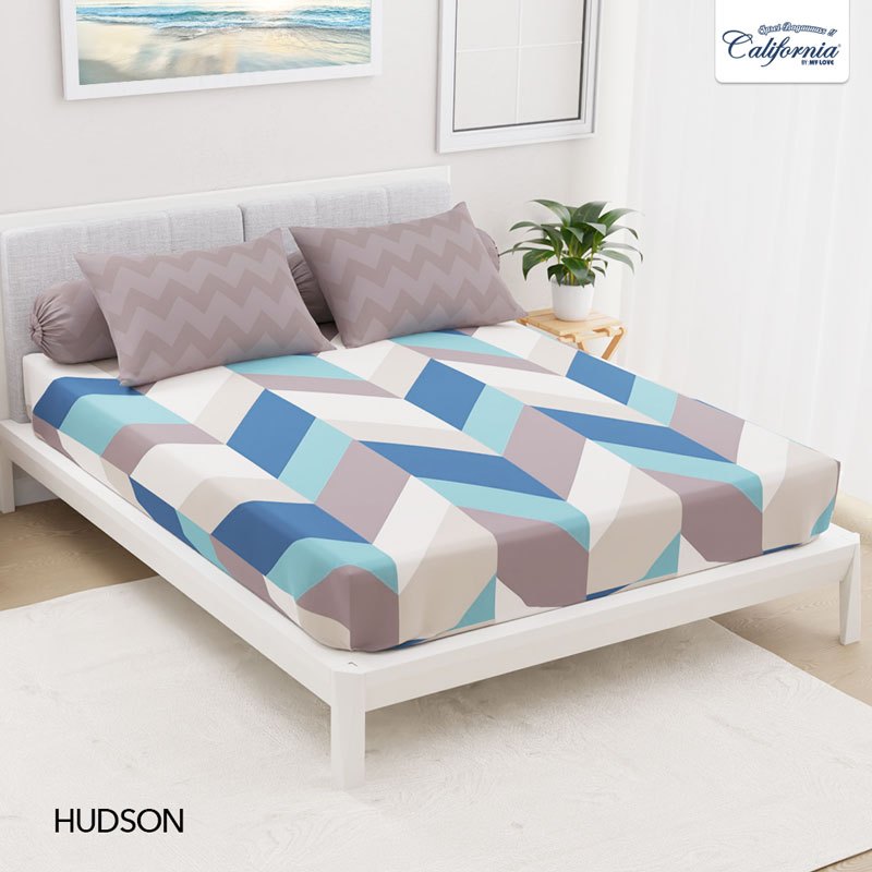 Jual CALIFORNIA Sprei Fitted Hudson | Shopee Indonesia