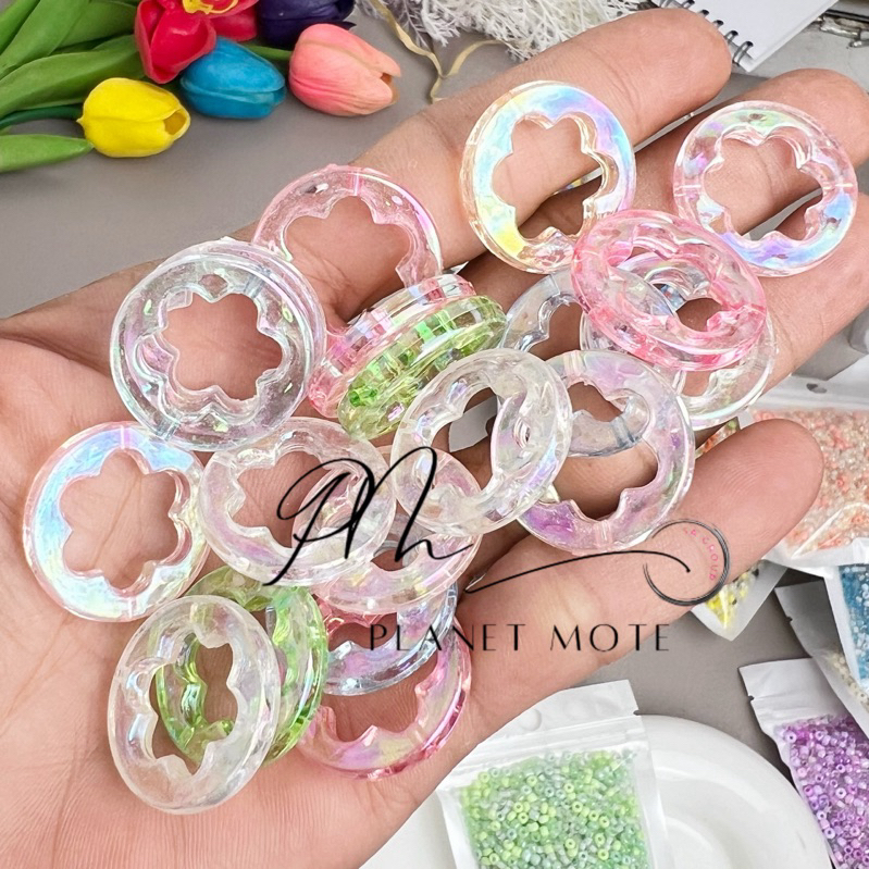 Jual Manik Mote Love Pandora Pastel | Manik Love Bolong (15gr) | Shopee ...