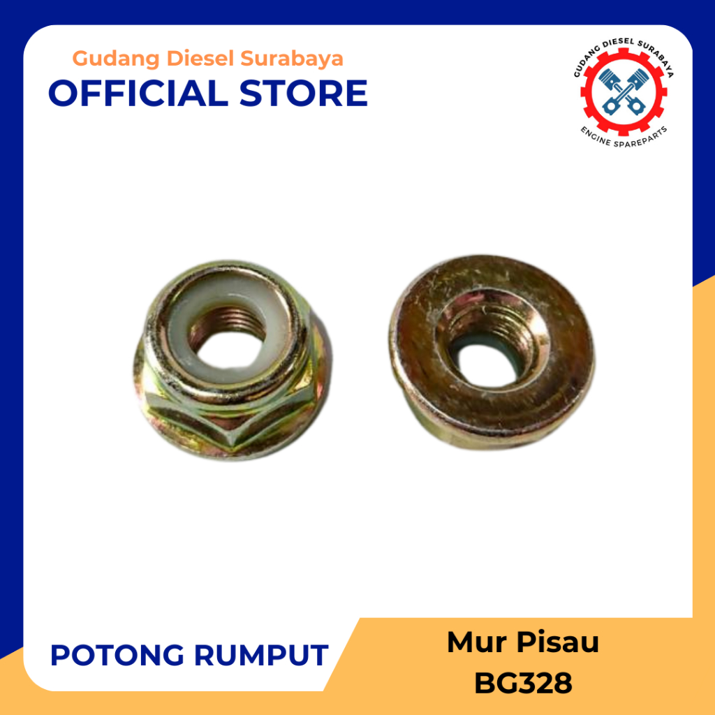 Jual Mur Pisau | Saw Lock Nut Mesin Potong Rumput 328 | Shopee Indonesia