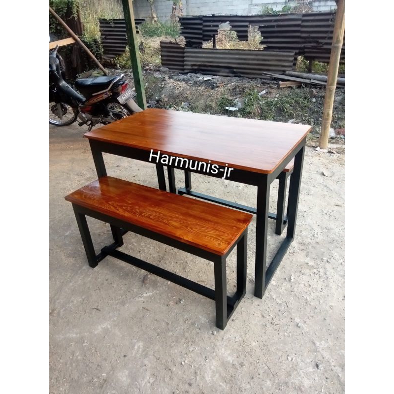 Jual Meja makan minimalis 2kursi meja Caffe meja resto kayu jati Belanda | Shopee Indonesia