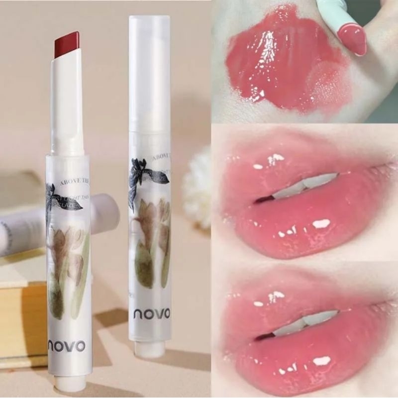 Jual Novo Lip Butter Creamy Glossy Hydrating Bunny Tongue Lipstick ...