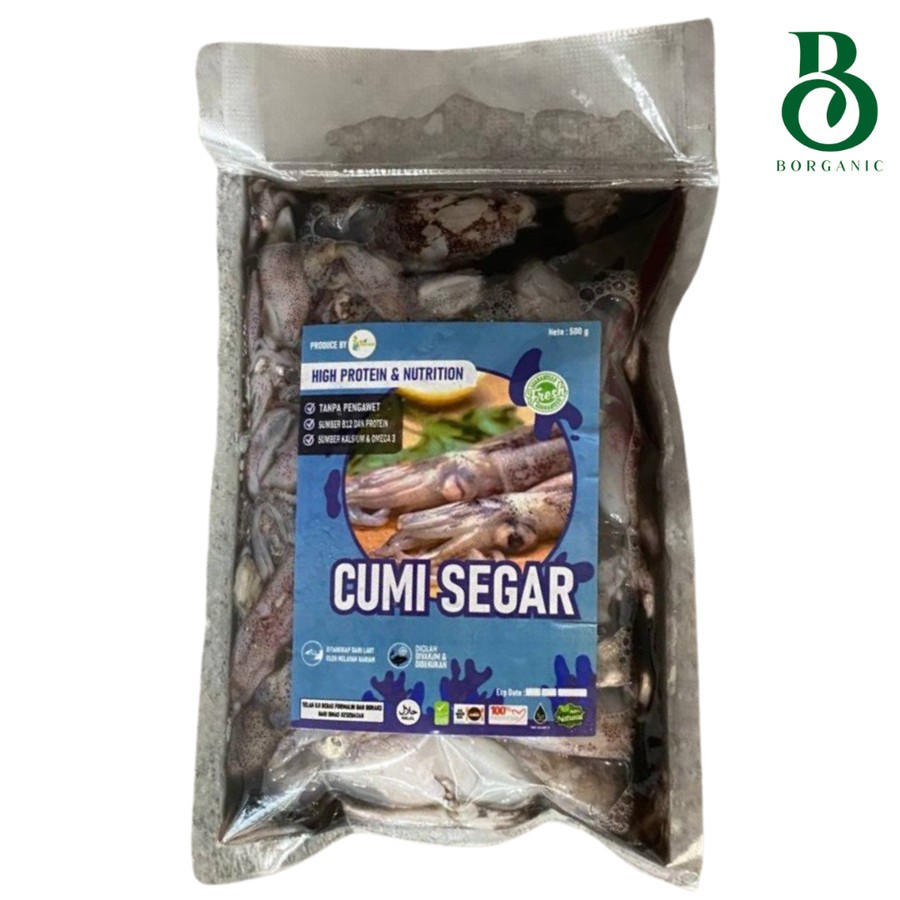 Jual Pure Organic - Cumi Segar Frozen 500gr | Shopee Indonesia