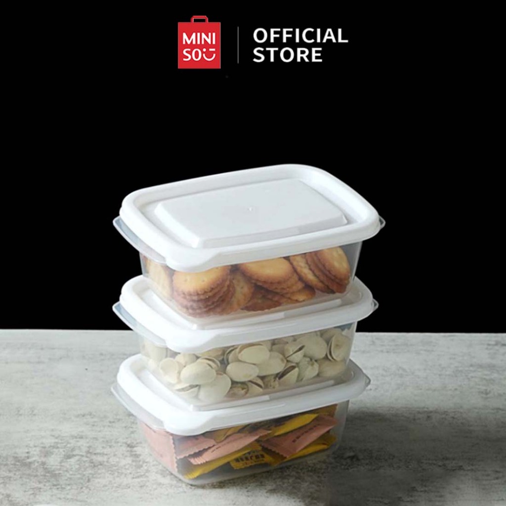 Jual Miniso X Color Crisper Square 4Pcs/180Ml Food Container Kotak ...