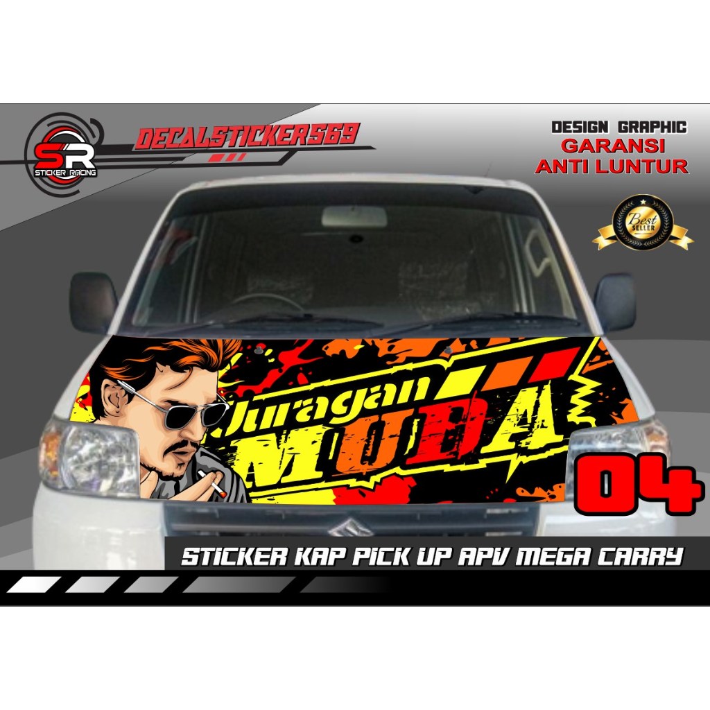 Jual STICKER KAP MOBIL APV MEGA CARRY PICK UP VARIASI KEREN BISA ...