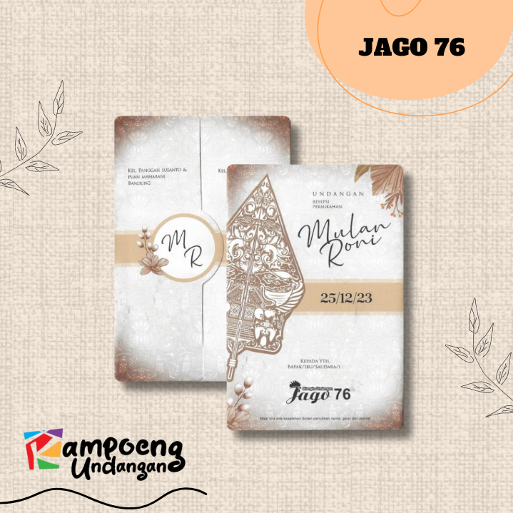 Jual Blangko Undangan atau Kertas Undangan Pernikahan merk JAGO 76 ...