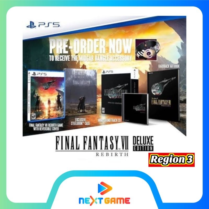 Jual PS5 Final Fantasy VII Rebirth Deluxe Edition - FF 7 Rebirth Deluxe | Shopee Indonesia