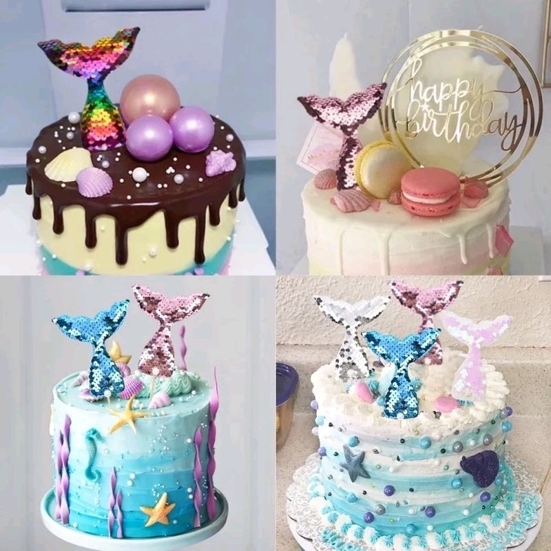 Jual Cake Topper Mermaid Hiasan Cake Ulang Tahun | Shopee Indonesia