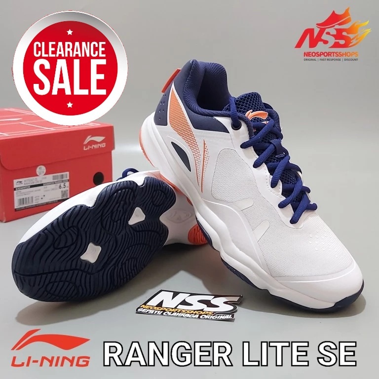 Jual Sepatu Badminton Lining Ranger Lite SE White Original | Shopee ...