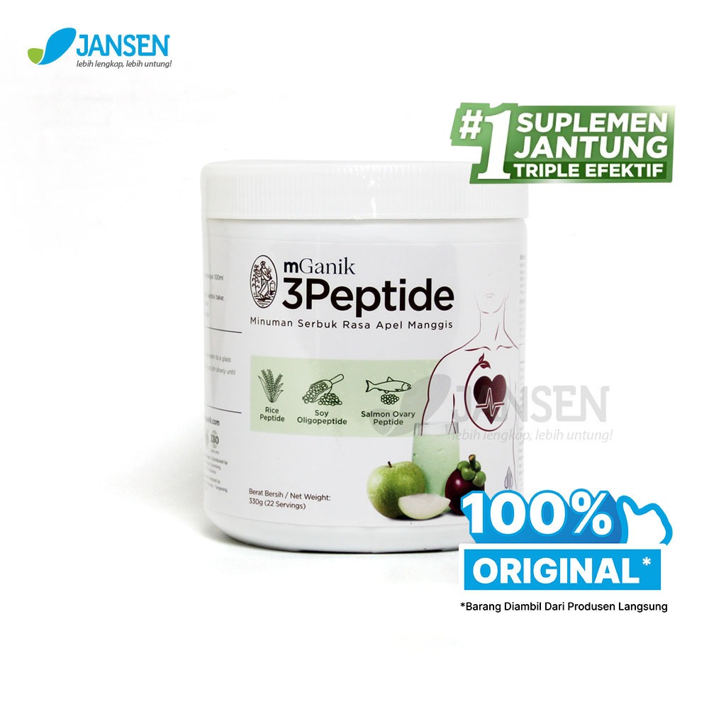Jual MGanik 3peptide 330gr - 3 Peptide Suplemen Jantung Kardiovaskular ...