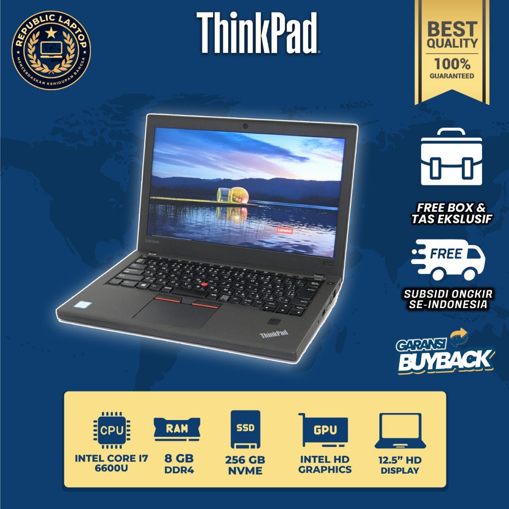 Jual LAPTOP BISNIS THINKPAD 4JUTAAN CORE I7/ RAM 8GB/ SSD 256GB ...