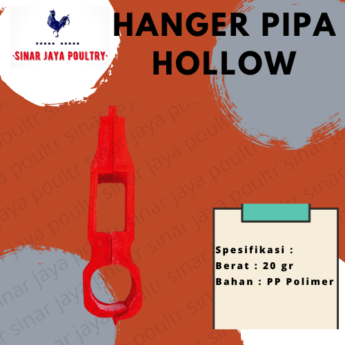 Jual Hanger Pipa Hollow Merah 2x4 34 / Inchround to round / perekat ...