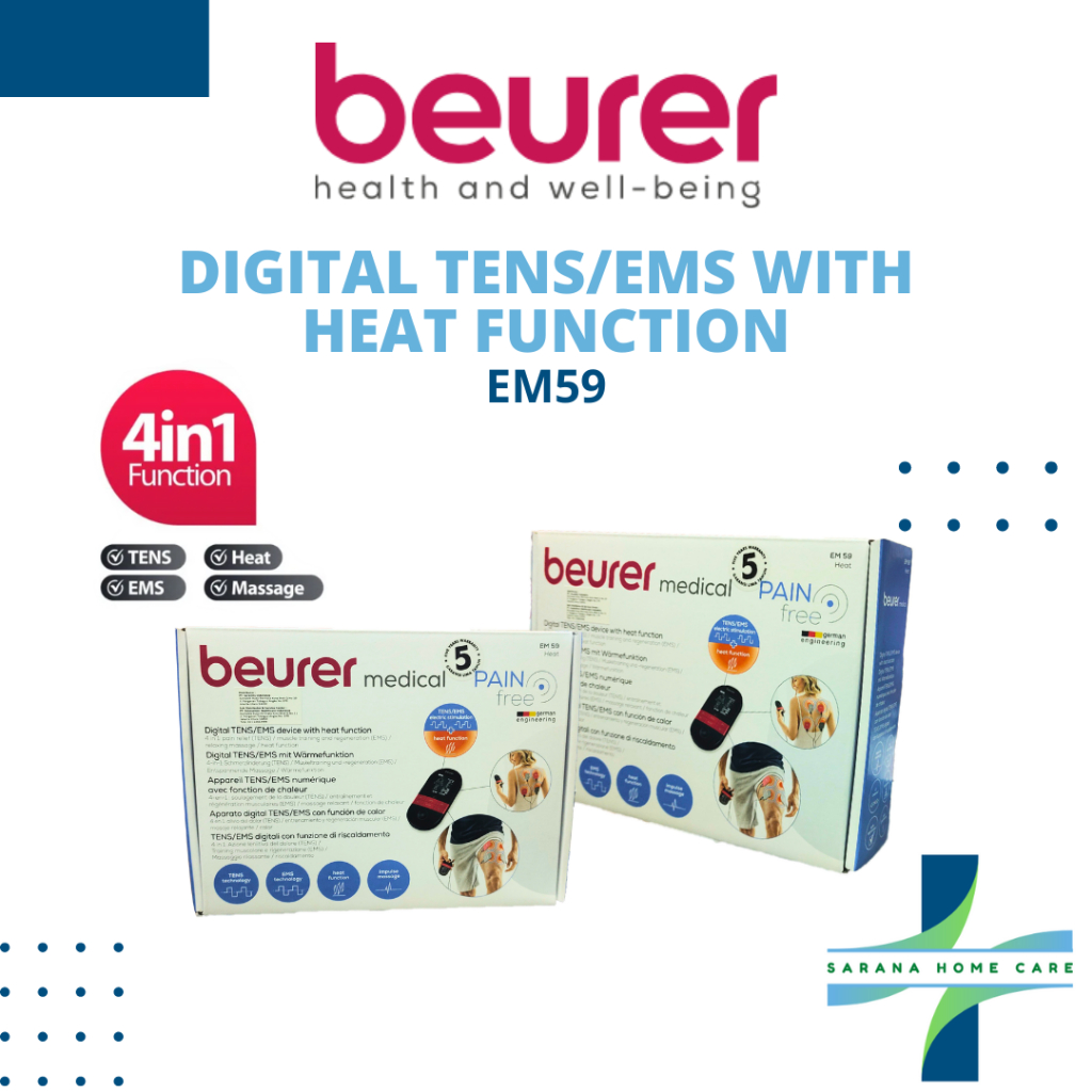 Jual BEURER Digital TENS/EMS with Heat Function EM59/alat terapi/terapi ...