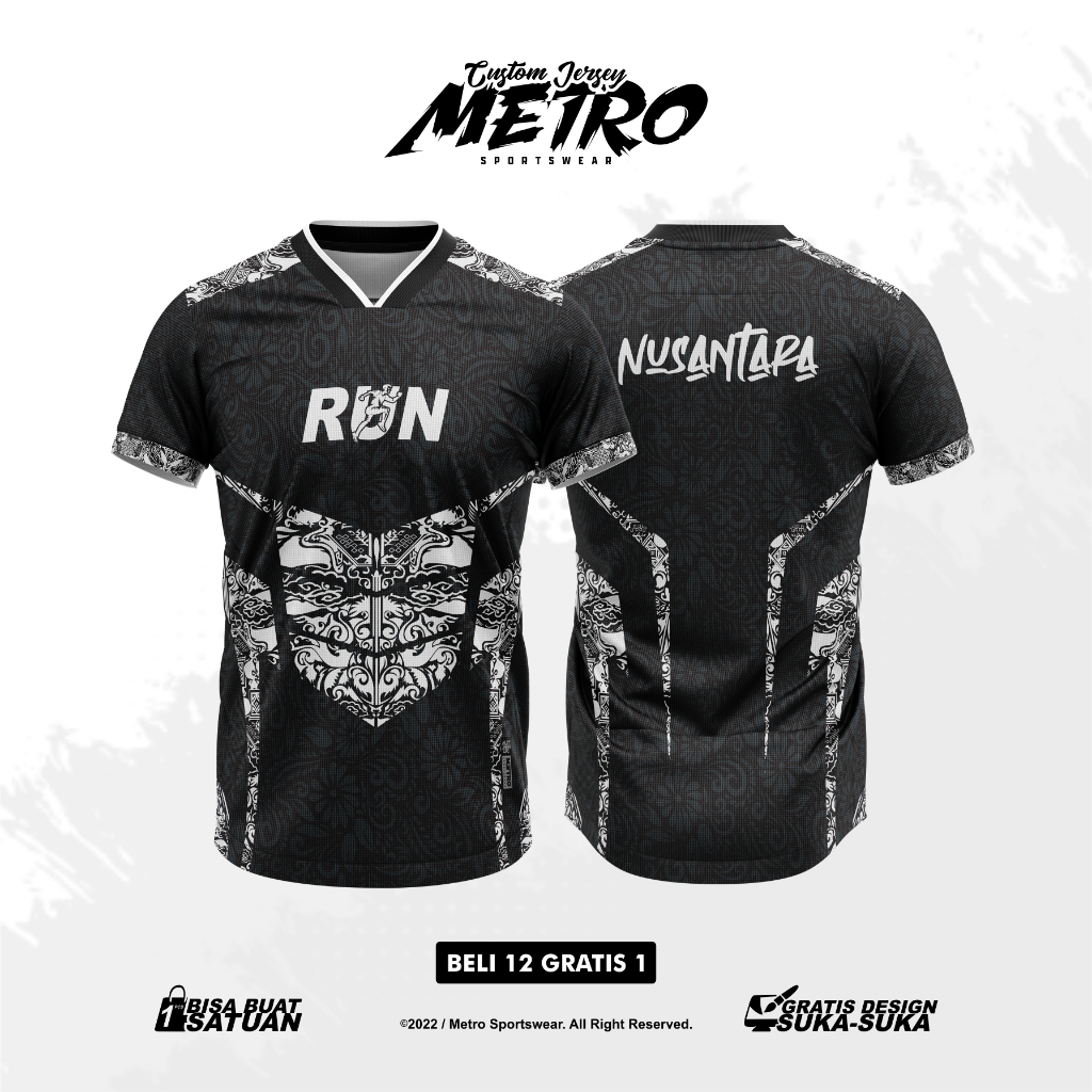 Jual Jersey Lari Custom Free Design Full Printing | Shopee Indonesia