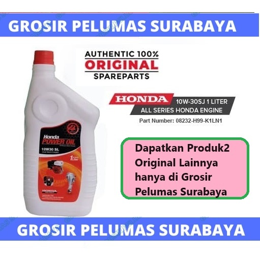 Jual ORIGINAL Honda power oil 1 Liter 1L Oli genset motor tempel perahu ...