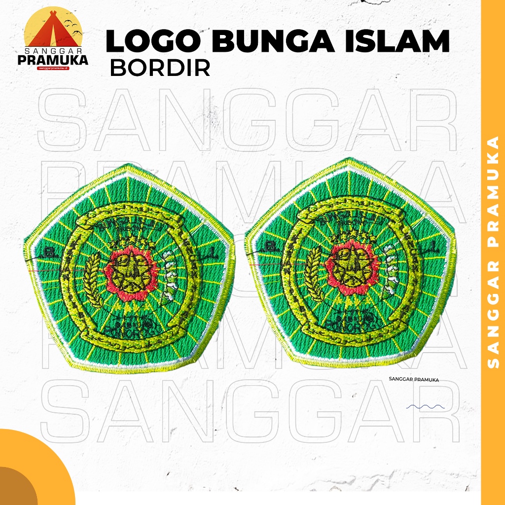Jual Logo Bunga Islam Bordir / Silat Bunga Islam | Shopee Indonesia