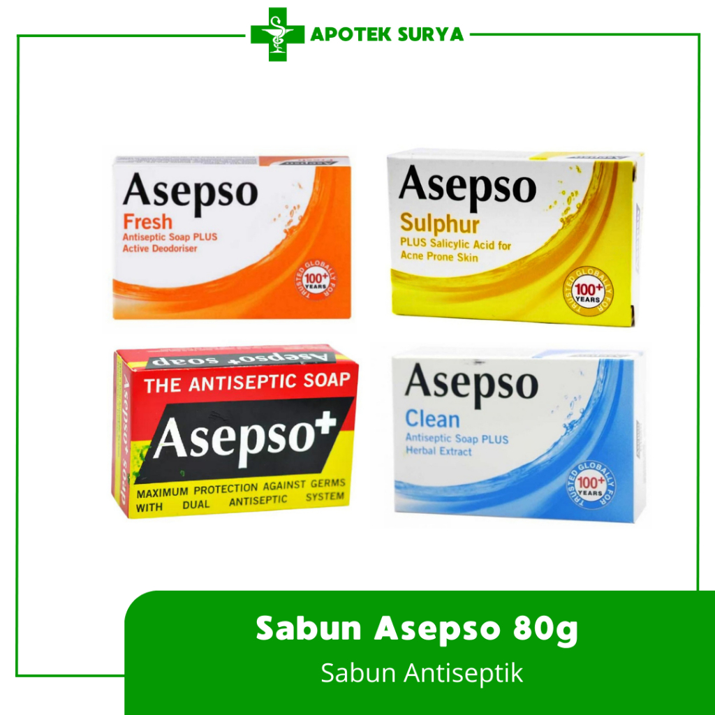 Jual Sabun Asepso 80gr Sabun Antiseptik Asepso Plus | Asepso Clean | Sabun Gatal Sabun Mandi ...