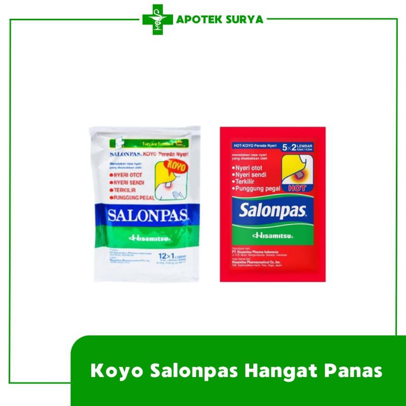 Jual Koyo Salonpas 10 Lembar | Koyo Pereda Nyeri | Hot Merah Biru ...