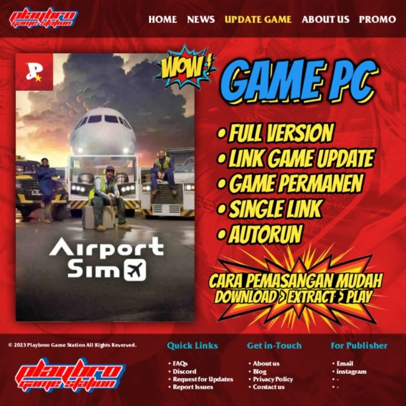Jual Airport Sim - Game PC/Laptop (Download to Play Bro!) | Shopee Indonesia