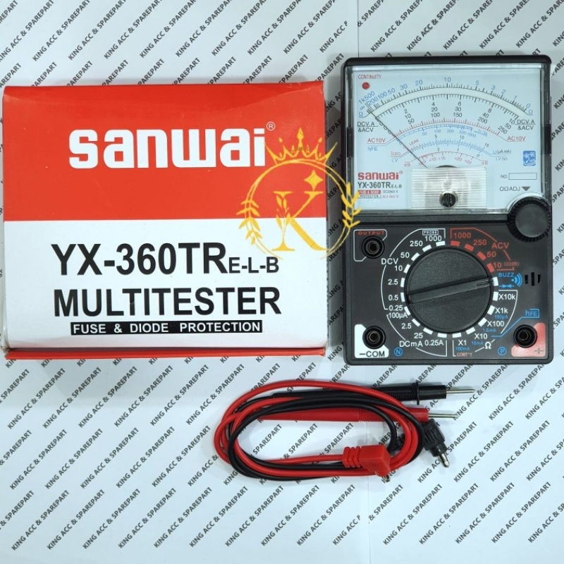 Jual MULTI TESTER MANUAL MULTITESTER ANALOG MANUAL SUNMA YX360TR ...