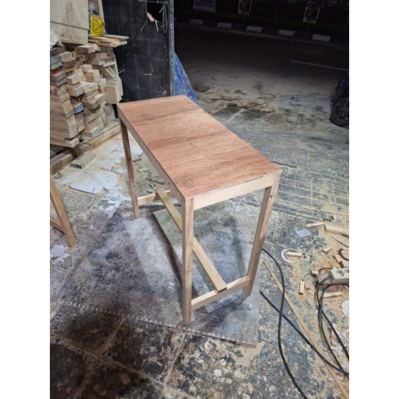 Jual Meja makan MENTAHAN 80x36x75 bahan jati belanda | Shopee Indonesia