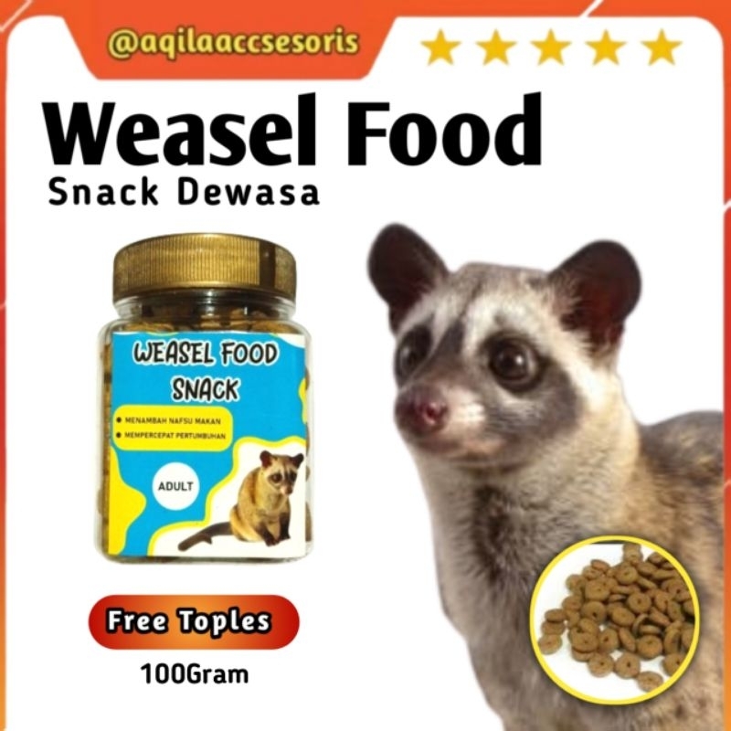 Jual WEASEL FOOD SNACK / Makanan Musang Dewasa / Pelatih Bonding ...