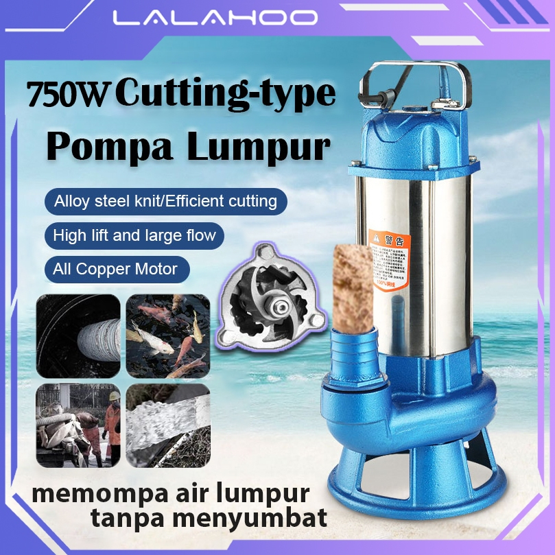 Jual Pompa Celup Air Kotor 750W Stainless Steel Mesin Pompa Air Celup ...