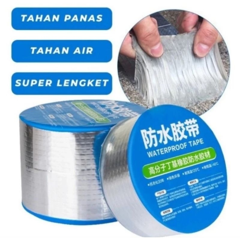 Jual Lakban anti bocor aluminium foil tape isolasi perekat super kuat | Shopee Indonesia