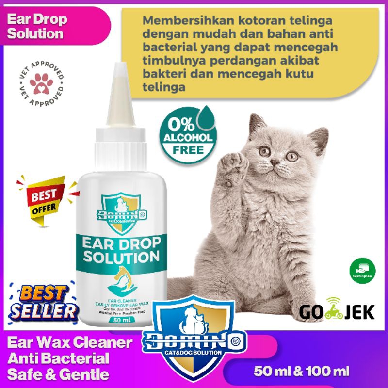 Jual Domino Ear Drop Solution 50ml ear cleaner cleanser ( Cairan Anti ...