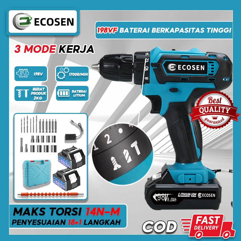 Jual ECOSEN Mesin Bor Baterai Bor Cas Bor Listrik Bor Batre Bor ...