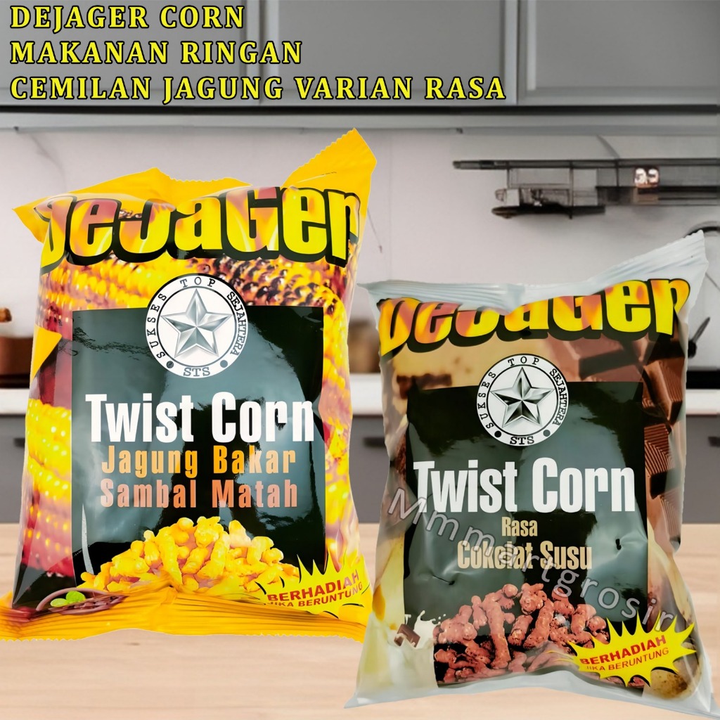 Jual Dejager Snack / Makanan Ringan Twist Corn / Snack Varian Rasa ...