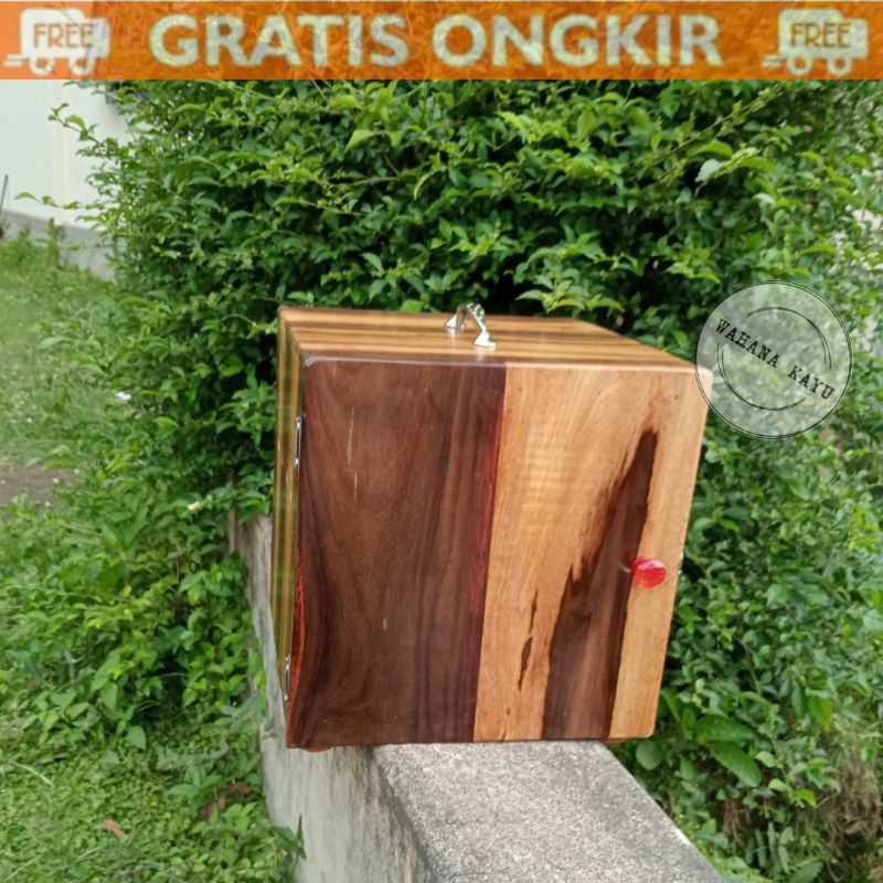 Jual custom box buat ayam serama / box kontes ayam ukuran 30x30x30 cm ...