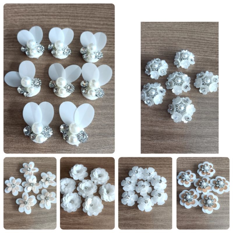 Jual PAYET BUNGA SEQUIN DAN MUTIARA SINTETIS @ 1PCS (MS 94) | Shopee ...