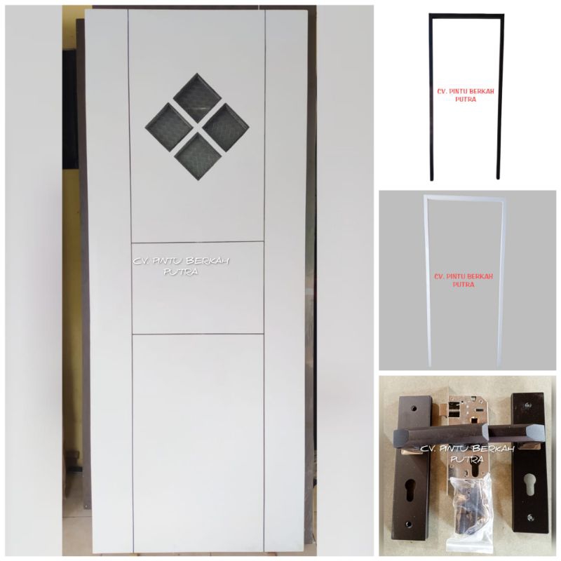 Jual PINTU MINIMALIS KS SATU SET KUSEN LENGKAP HANDLE | Shopee Indonesia