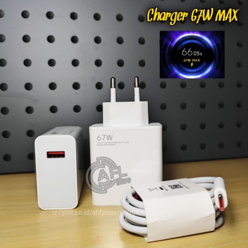 Jual 1 Set Charger Xiaomi Type-C 67Watt Turbo MAX super FAST Poco X3 GT ...