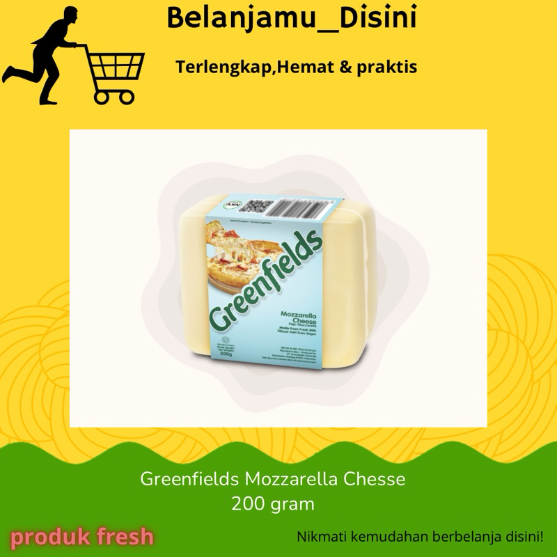 Jual GREENFIELDS MOZZARELA CHESSE/keju mozarela | Shopee Indonesia