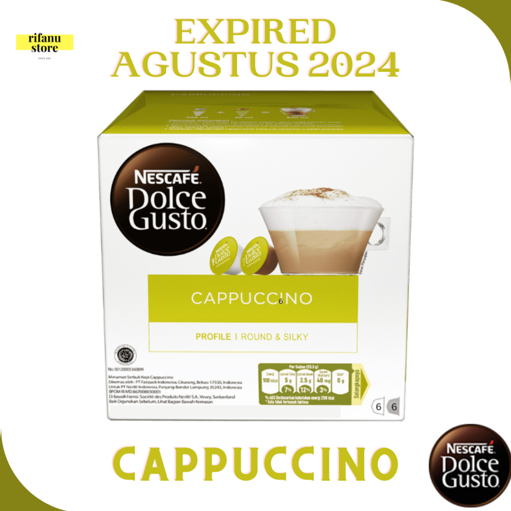 Jual Nescafe Dolce Gusto Capsule Cappuccino NDG 1 Box Original | Shopee ...