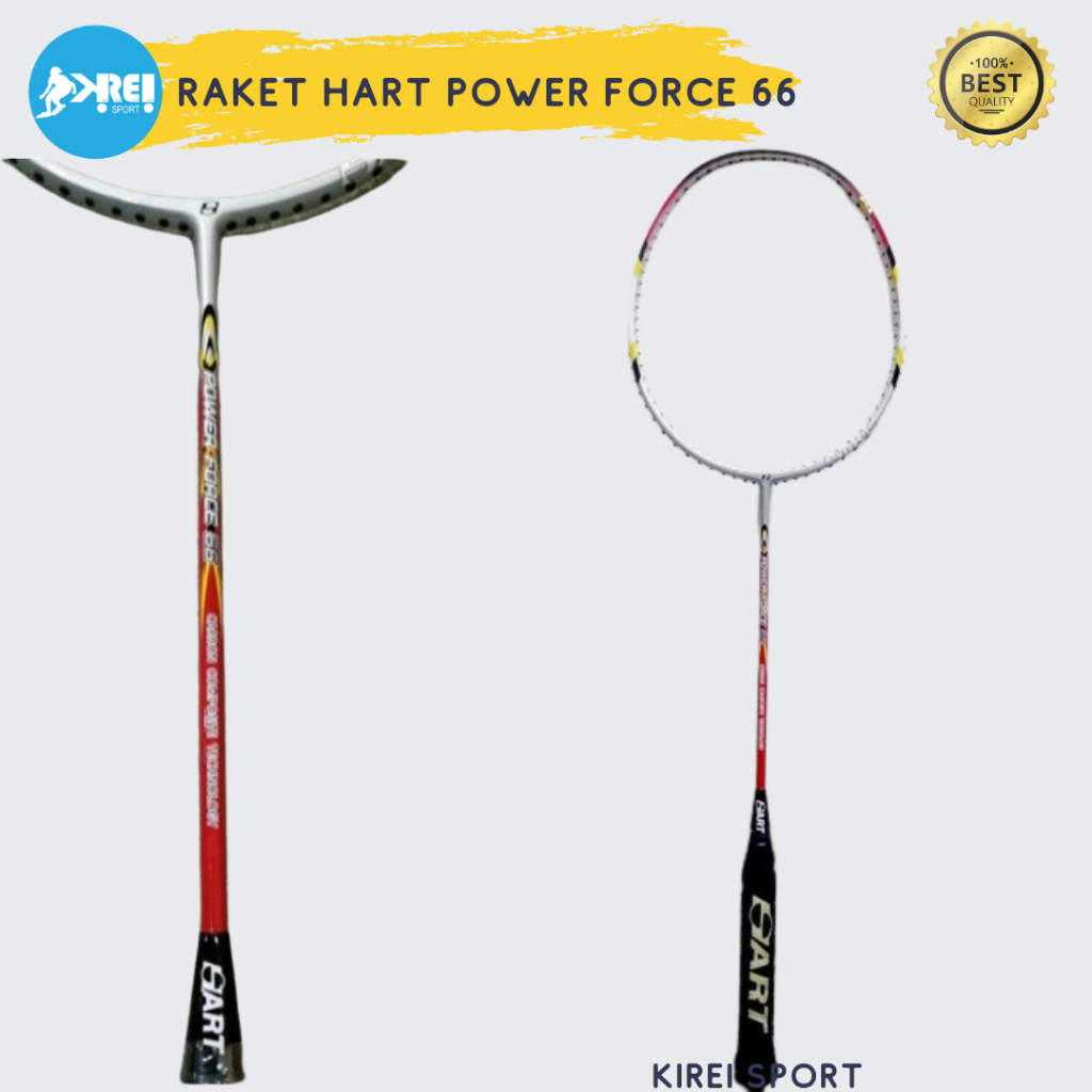 Jual Raket Badminton Hart power force 66 isomatric original | Shopee ...