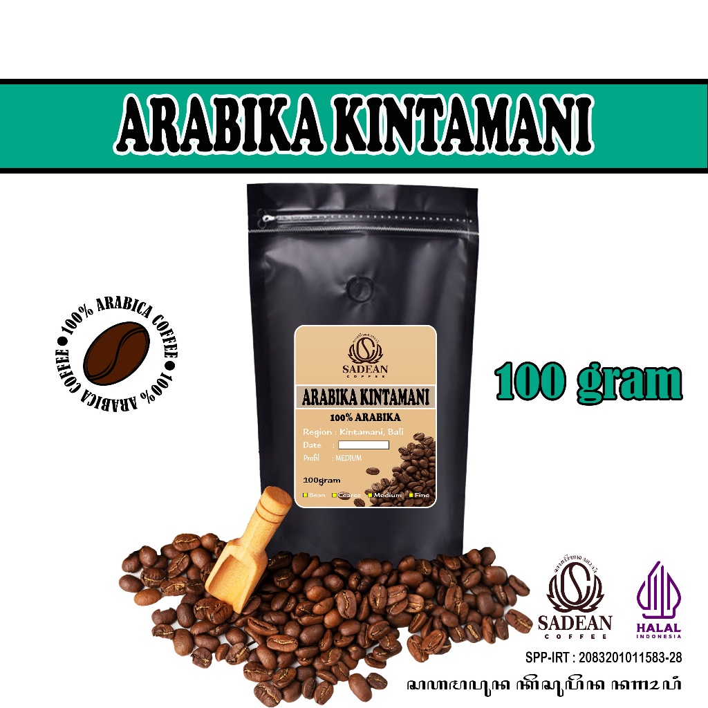 Jual Kopi Arabika Kintamani Bali 100gr / Biji Kopi Bubuk Arabika Bali ...