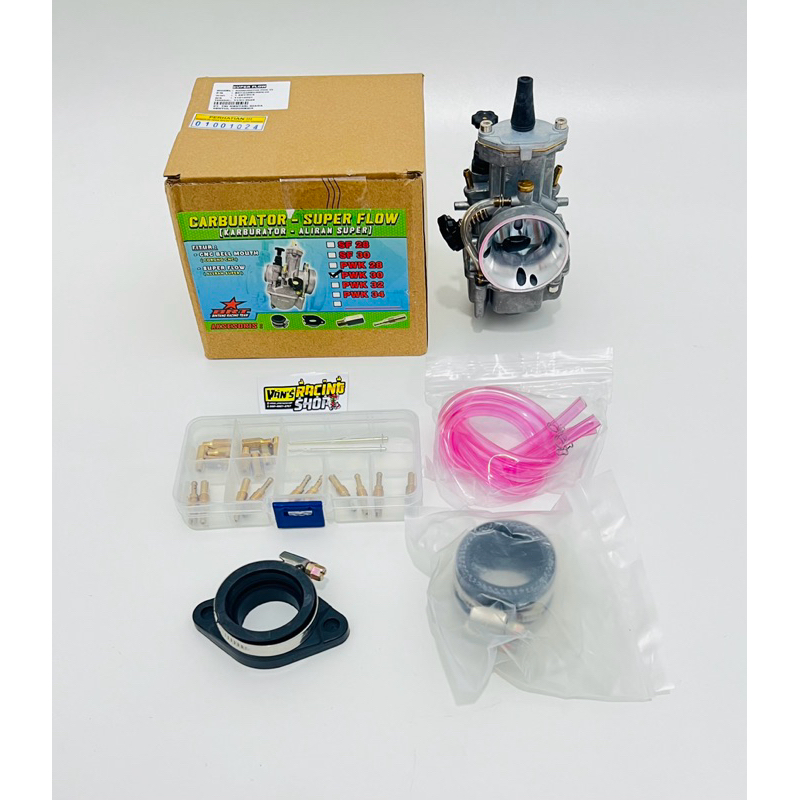 Jual KARBURATOR KARBU CARBULATOR CARBU PWK 30MM BRT SUPER FLOW GEN 2 30 ...