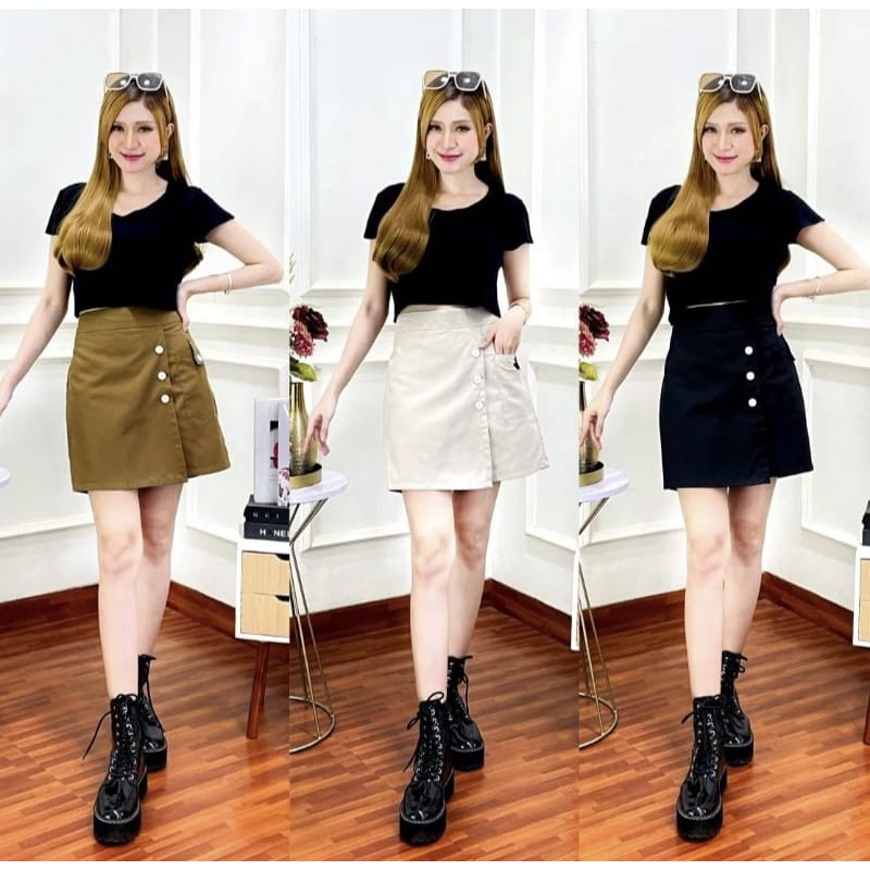 Jual LARA SHORT PANTS / CELANA ROK PENDEK WANITA /CASUAL PANTS / HOT ...