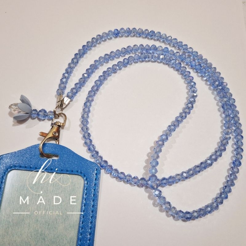 Jual Lanyard crystal name tag kristal tali gantung photocard holder id ...