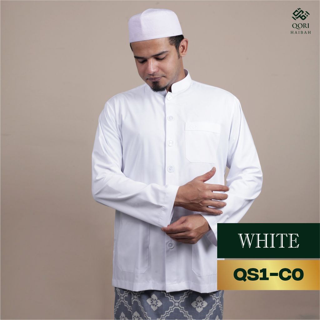 Jual Qori Apparel Baju Koko Haibah Salaf Lengan Panjang Non Manset ...