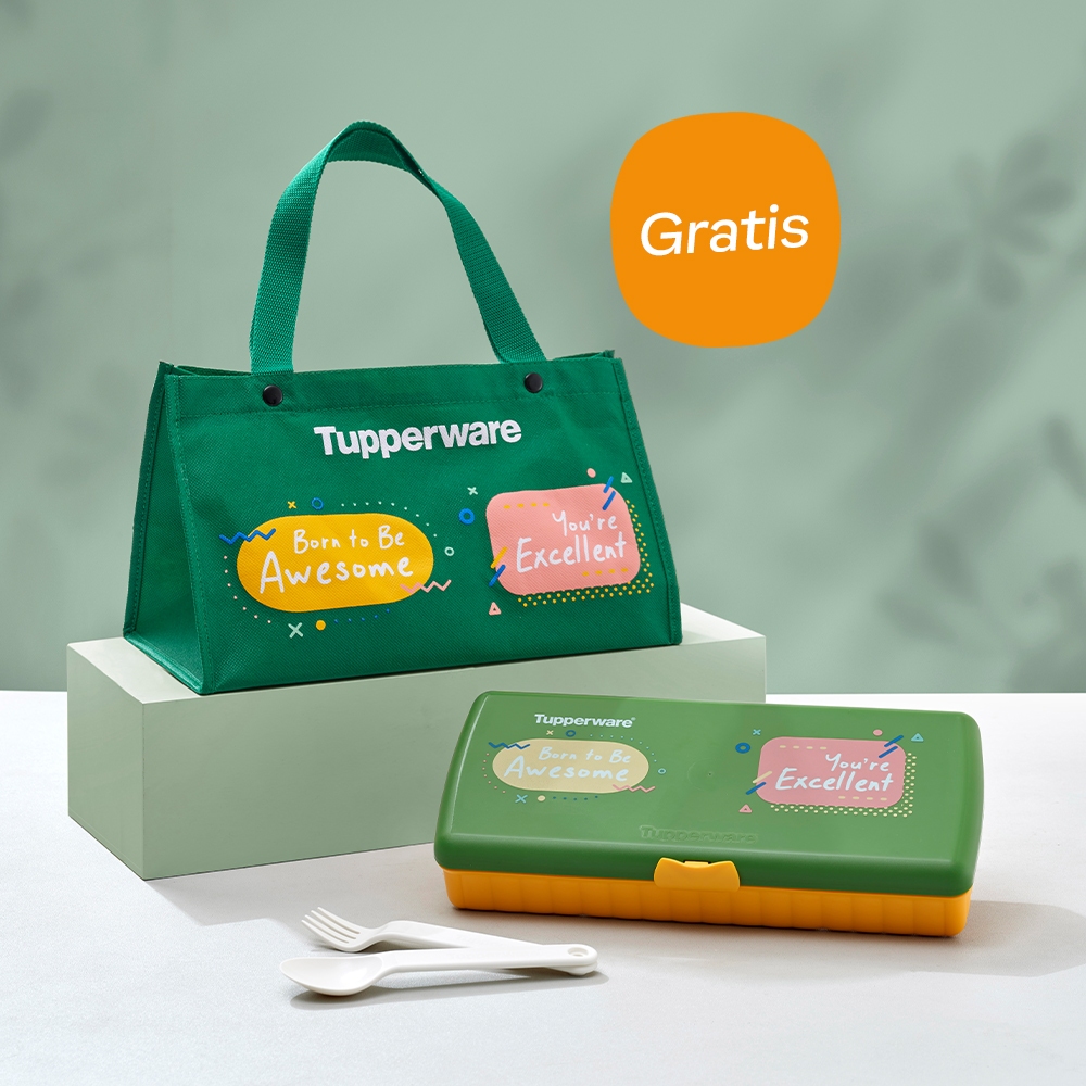 Jual Tupperware Fancy Keeper Kotak Bekal Lunch Box HK199 | Shopee Indonesia